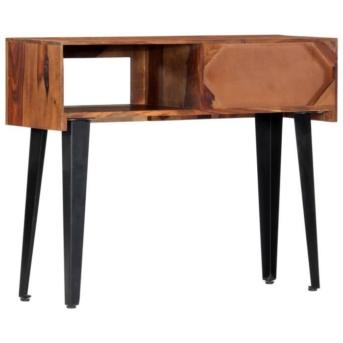 XIX-7029240395823Table console 90 x 30 x 75 cm Bois de Sesham massif ...