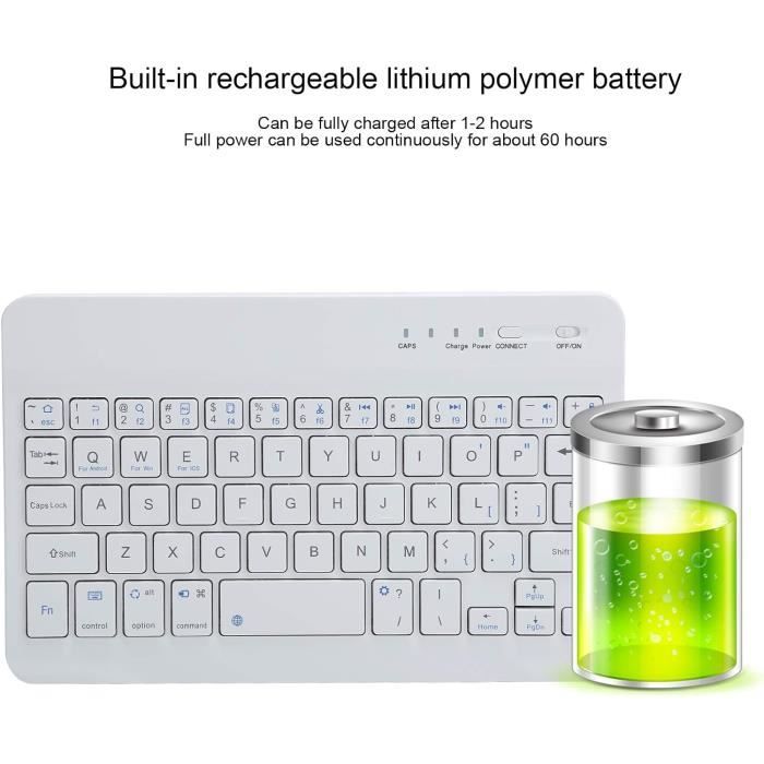 Mini Clavier 59 Touches, Clavier Bluetooth, Ordinateur Portable ...