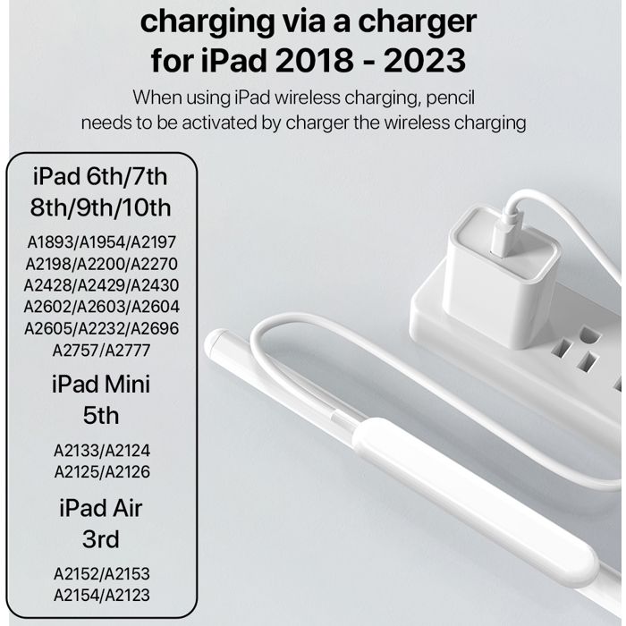 Stylet de chargement sans fil pour Pencil 2, pour iPad Air 4 5 Pro 11 ...