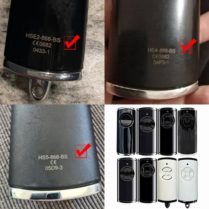 Télécommande Hörmann HSE4 BS 868MHz - 4 Canaux de Rechange pour Portail ...