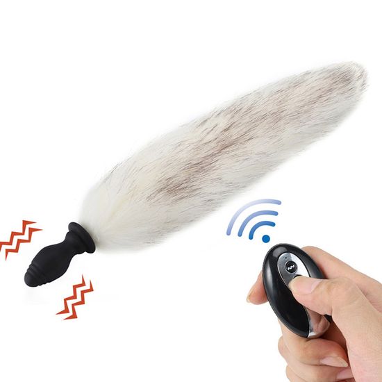 STIMULATEUR-PLUG-CHAPELET-Plug anal vibrant polyvalent en silicone avec ...