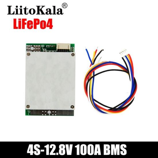 Liitokala Lifepo4 Bms 4s 12v 100a Bms Pour Rechargeable Lifepo4 Batterie Avec Même Port Pour 3 ...
