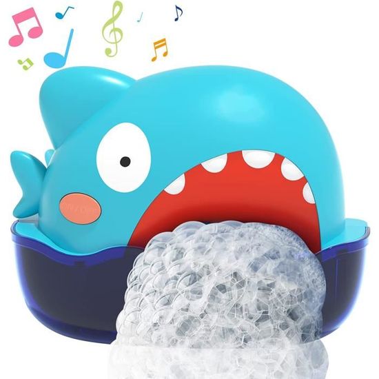 Lehoo Jouet Bain Bébé Bebe Machine À Bulles 12 Pistes Musicales Bulle ...