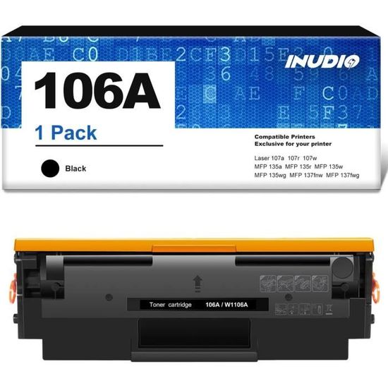 106A Cartouche De Toner Compatible Pour 106A W1106A Pour Laser 107A ...