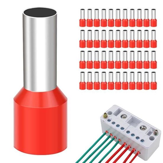 250 Pièce Embout De Cablage 10Mm², Embout Fil Electrique Set 7 Awg ...