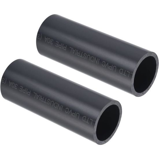 2 Paquet Upvc Tuyau Raccord - Eau Tube Raccord Connecteur, Dn38 Droit ...