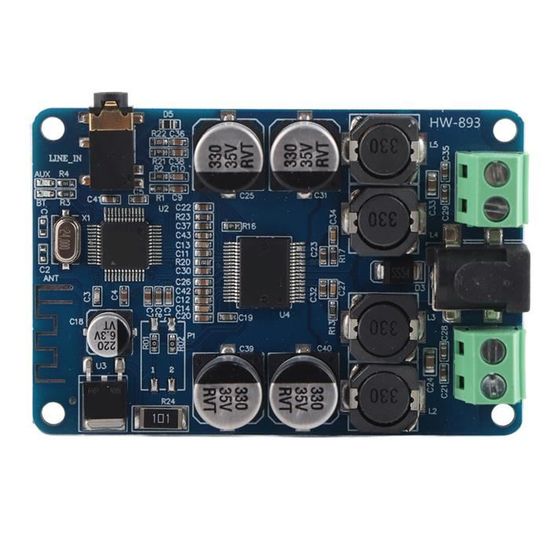 Zerone Carte d'amplificateur de puissance Bluetooth Carte amplificateur de puissance audio ...