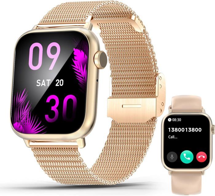 Montre Connectée Femme Homme Smartwatch Bluetooth Repondre Assistant ...