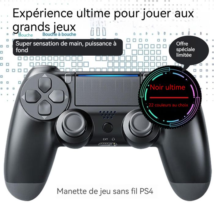 Manette Sans Fil PS4 - Bluetooth - Sensation de Jeu Raliste - Ergonomie ...