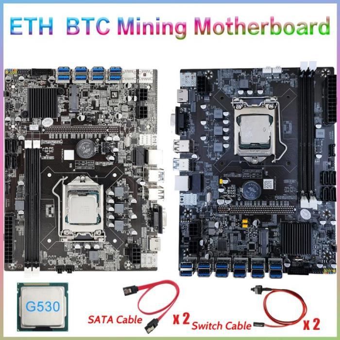 B75 8USB-BTC - Carte Mère Btc Mining, Composant Pc, Compatible Avec ...