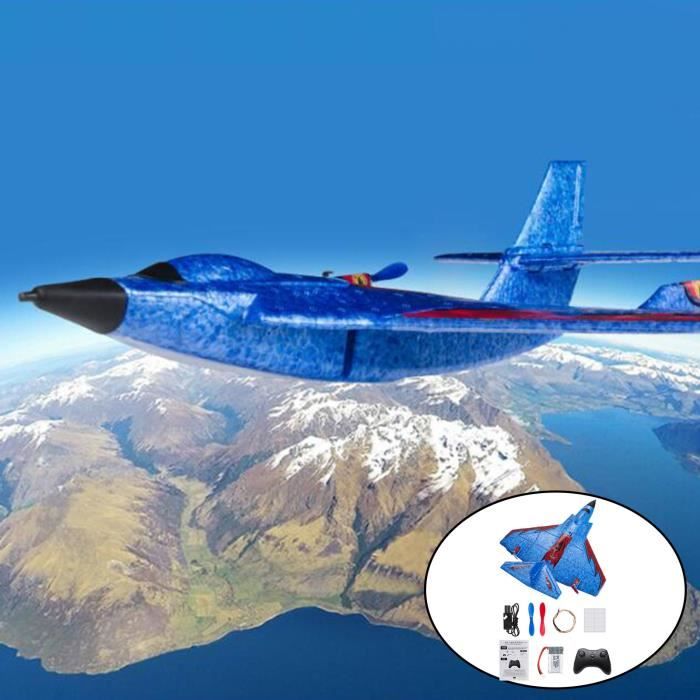 Couleur bleue Mini avion radiocommandé x320 en mousse Epp, terre et Air ...