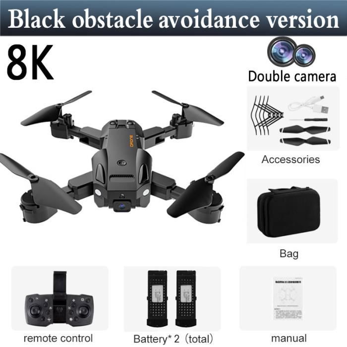 Noir 8K Double 2B - Drone 5g Drone 8k Hd Drones Professionnels 6k Hd ...