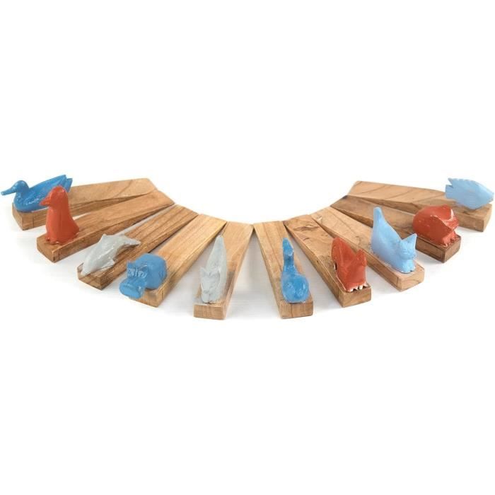 Cale-Porte Sculpté Colorato | Bois Dacajou, Multicolore | Motif ...