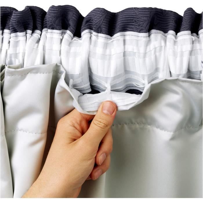 Doublure De Rideau Occultant Et Thermique 3 Couches Isolantes, 117 Cm X ...