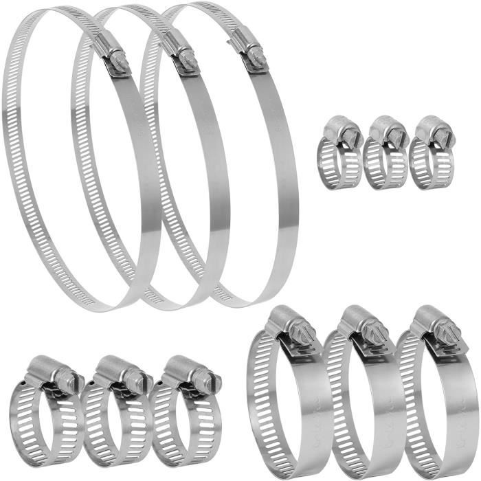 Collier Serrage Inox 304, 12 Pièces Collier Durite, Collier De Serrage ...