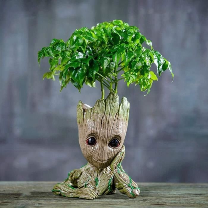 Pot de fleur mignon bébé Groot pour plantes succulentes ou cactus - Pot ...