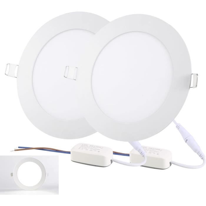 Spot Led Encastrable Grand Panel Extra Plat, 18W 225Mm Spots De Plafond ...