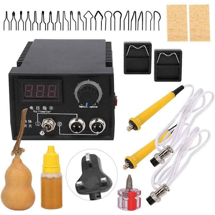 Machine De Pyrogravure Professionnelle À Double Stylo avec 20 Embouts ...