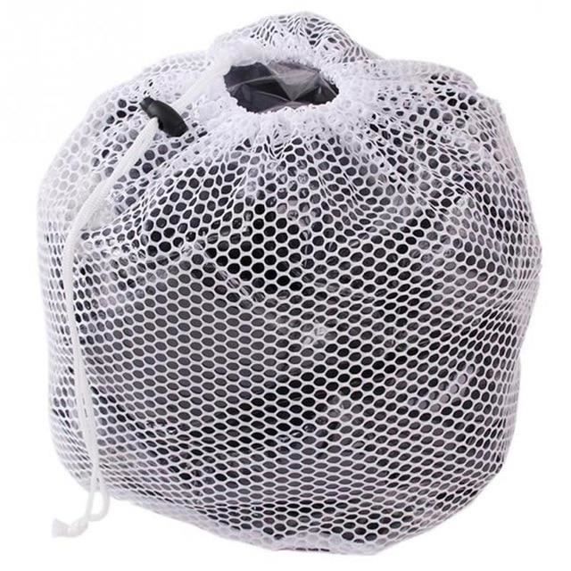 L-Grand trou Sac De Linge En Maille Avec Cordon, Aide De Lessive ...