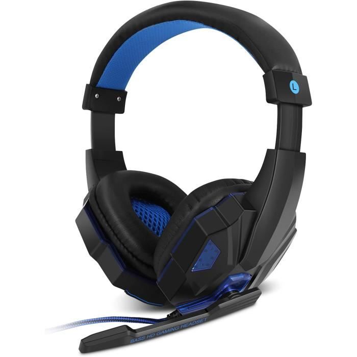 Casque Gaming Casque Gamer Casque De Jeu Stéréo Avec Micro-Casques ...