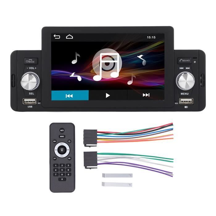 Duokon Car MP5 Player Lecteur MP5 Stéréo de Voiture Simple DIN de 5 Pouces, Stéréo de Voiture ...