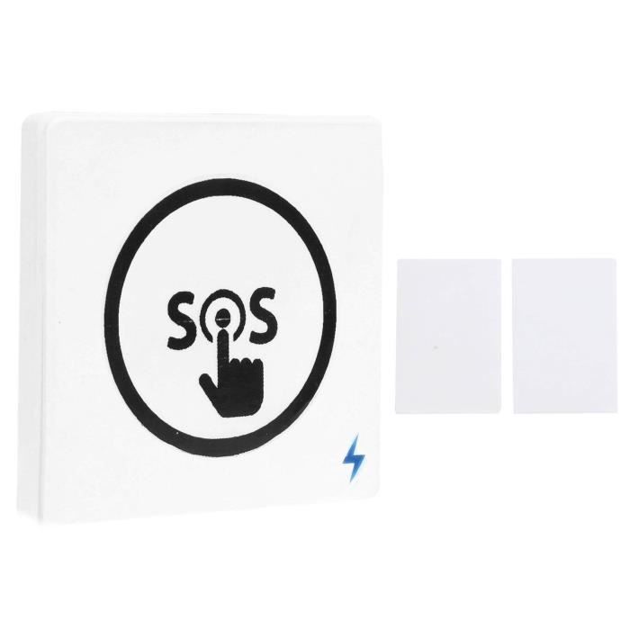 EJ.life bouton SOS sans fil Bouton sans fil d'alarme de panique d ...
