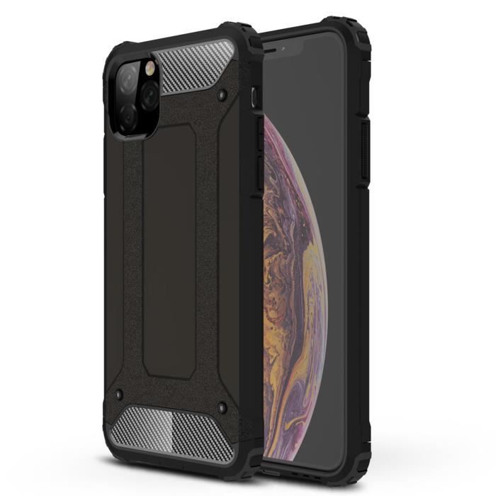 Coque iPhone 11 Pro Max Étui 2 en 1 Rugged PC + Silicone Antichoc ...