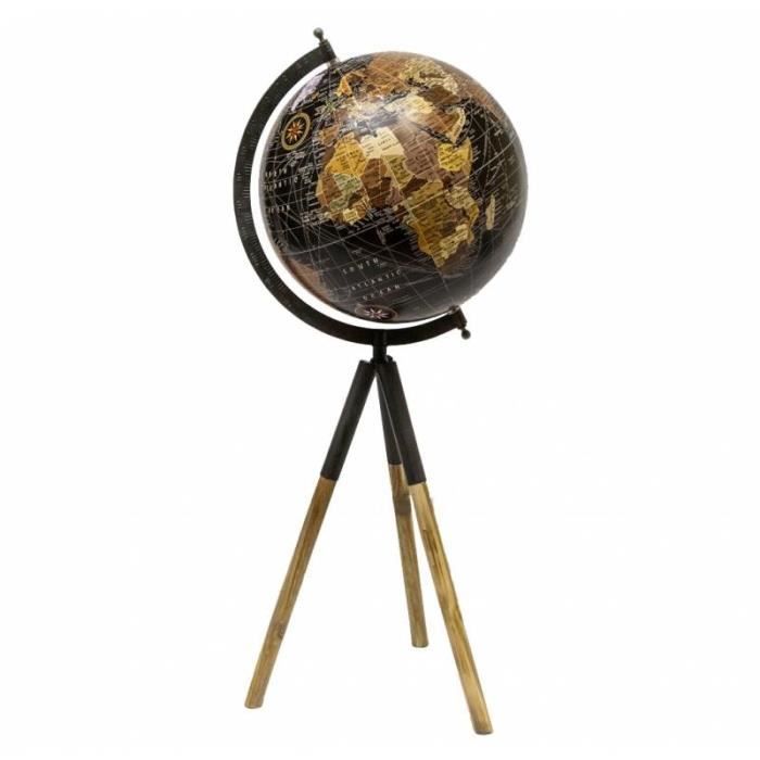 Grande Mappemonde Globe Terrestre Décoratif Rotatif Planisphère sur ...