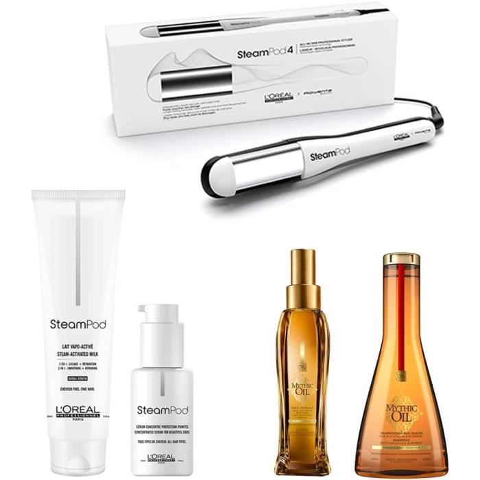 Lisseur Steampod 4.0 - L'OREAL PROFESSIONNEL - Cheveux Fins - Lait 150 ...