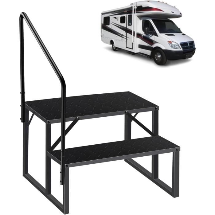 Marche Pied pour Camping Car, Escabeau Marches, étape de Caravane, 299 kg de Charge Accessoires ...