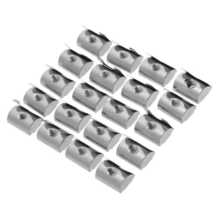 Half Round Nut M6 Shrapnel Nut Block Elastic Nut 40 Series Accessoires ...