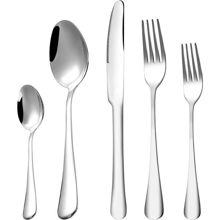 Couverts De Table, Ensemble De Couverts Inox 30 Pièces, Ensemble De ...