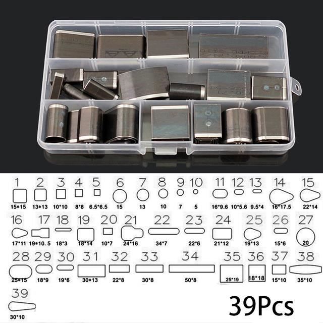 POINCON,39Pcs--Ensemble de poinçons creux de Style en forme, outils de ...