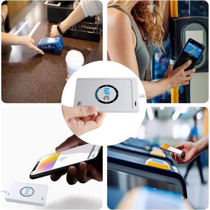 Lecteur NFC,NFC RFID Reader Writer CIE Lecteur Card Lettore di Carte ...