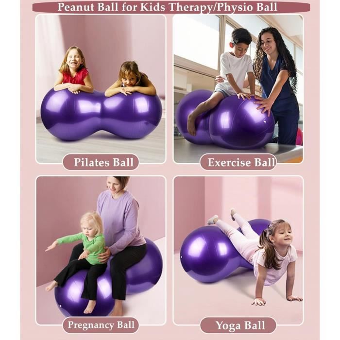 Ballon d'exercice avec Pompe,Ballon de Fitness,Ballon pour Yoga,Pilates ...