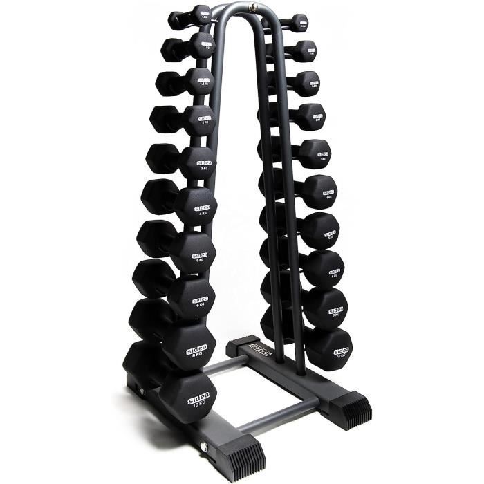 SIDEA Paire d'haltères en néoprène 6 [156] - Cdiscount Sport