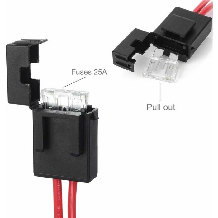 Rallonge avec prise allume-cigare, 12V/24V, câble en cuivre de 2m ...