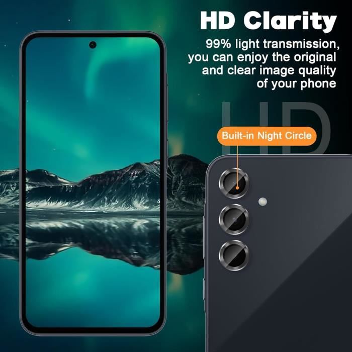 Caméra Arrière Protecteur pour Samsung Galaxy A35 5G, Dureté 9H ...