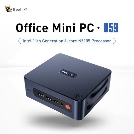 Beelink U59 Pro Mini PC 16 Go DDR4 RAM 500 Go SSD, Intel 11. Gen 4 ...