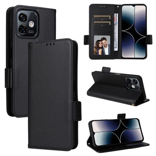 Etui Ulefone Note 16 Pro Housse Téléphone Flip en PU Cuir Housse ...
