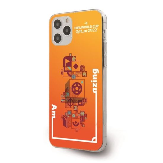 IPhone 12 soft case orange Coupe du Monde FIFA Qatar 2022 Collection ...