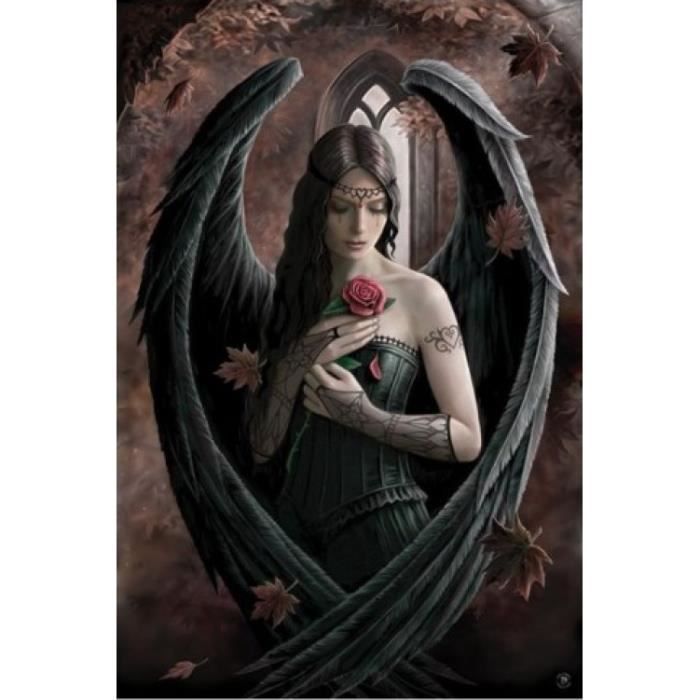 Gothique Poster - Ange Avec Rose, Anne Stokes (... - Cdiscount Maison