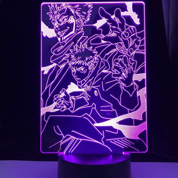 Lampe Illusion 3D Veilleuse Led Jujutsu - Kaisen Ryomen Sukuna Light ...
