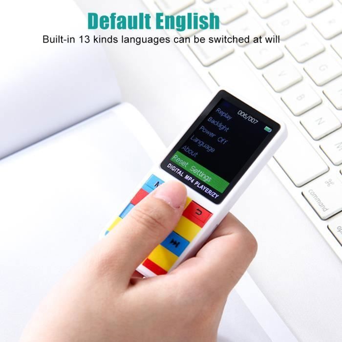 Mini mp3 T1 ultra-mince portable écran couleur 1,8 pouces MP3 mini ...