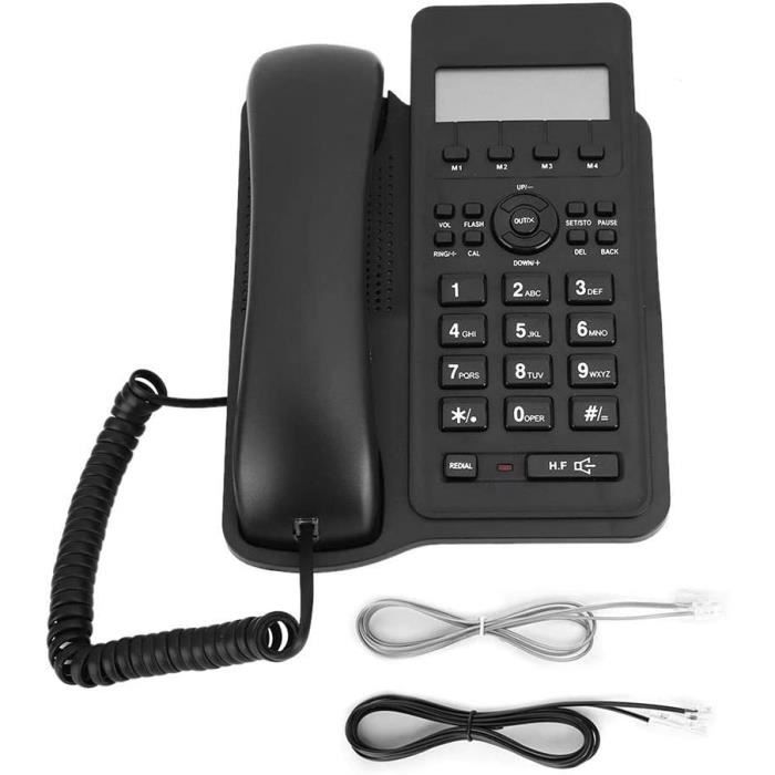 Téléphone Filaire - Kx-7712Cid - Montage Mural-Bureau - Conception d'interface à deux fils ...