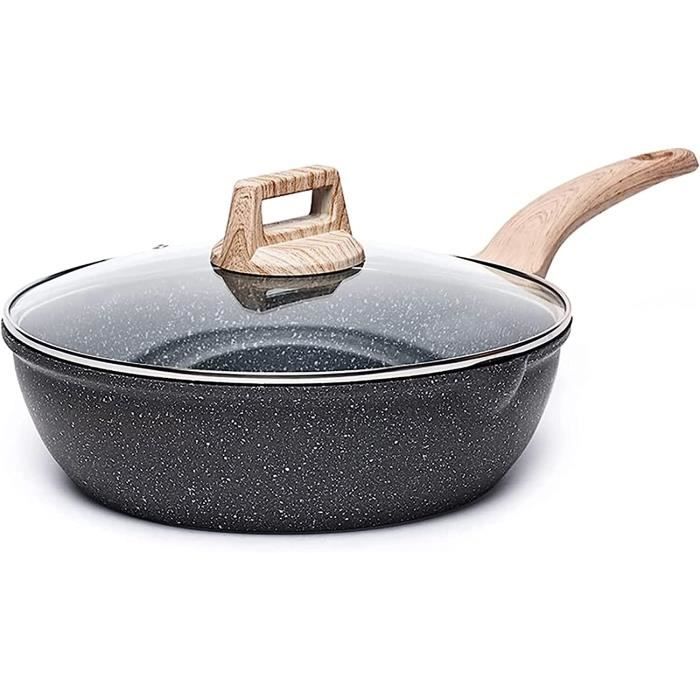 Sauteuse 30 cm, Poele Induction avec Couvercle Pour Tous Feux Dont ...