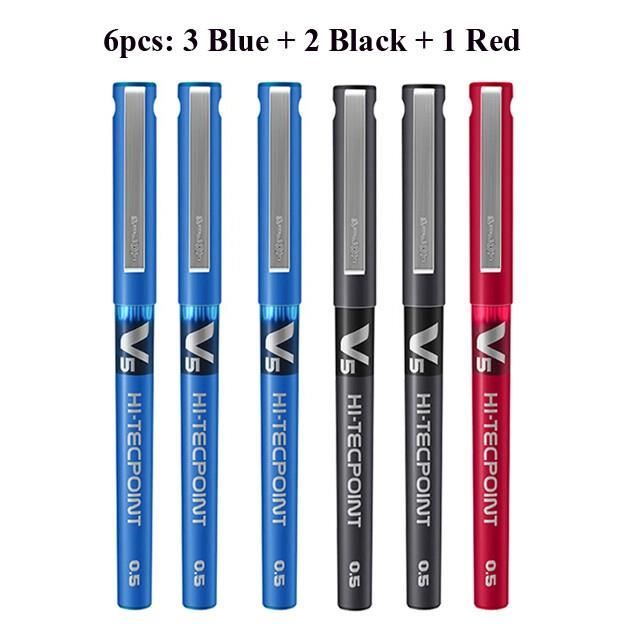 Stylo à bille roulante Pilot V5,0.5mm,encre liquide Hi Tec,pour dessin ...