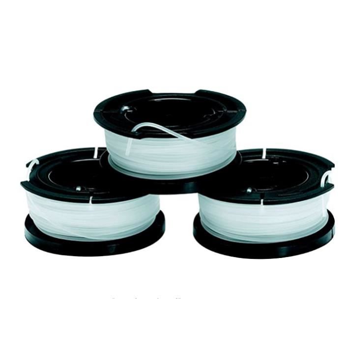 Lot de 3 bobines de rechange pour tondeuse à gazon, 3 x 10 m de cordon ...
