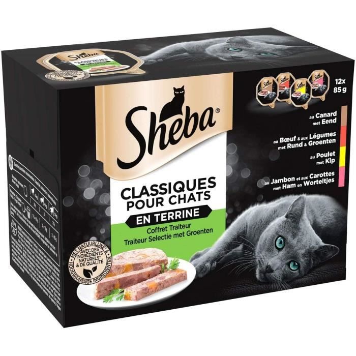 Nourriture pour chats - Sheba - Terrines Classiques - 72 barquettes de ...