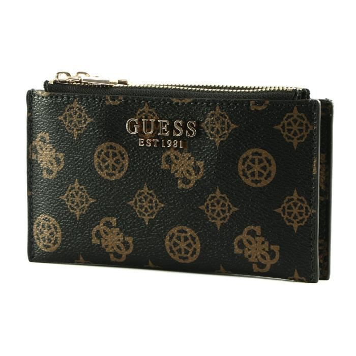 GUESS Laurel SLG Double Zip Coin Purse Mocha Logo [236746] - étui pour ...